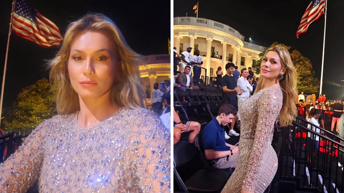 Lívia Andrade chama atenção em luta de Alex Poatan nos EUA